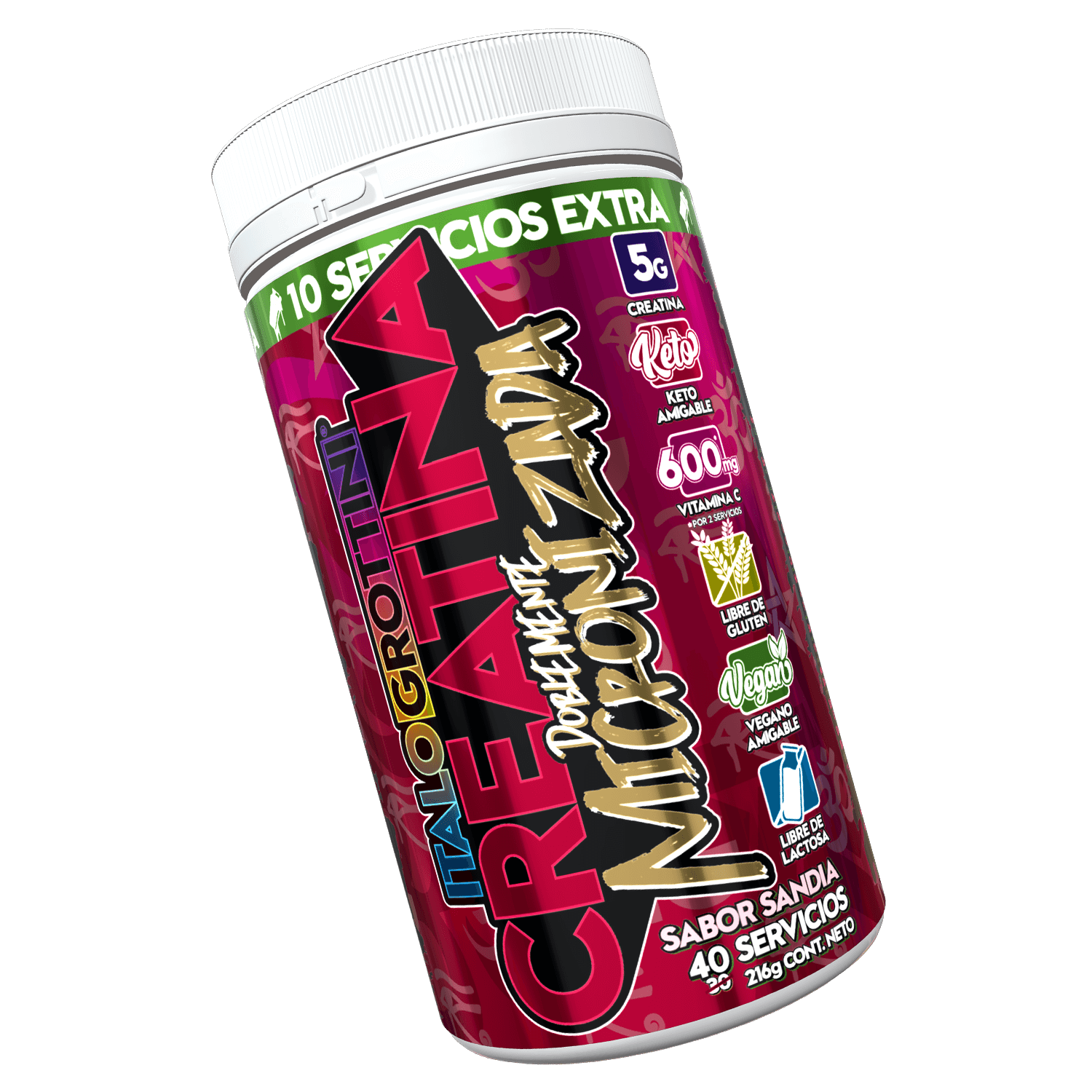 Creatina Doblemente Micronizada 200g 40sv - Italo Grottini