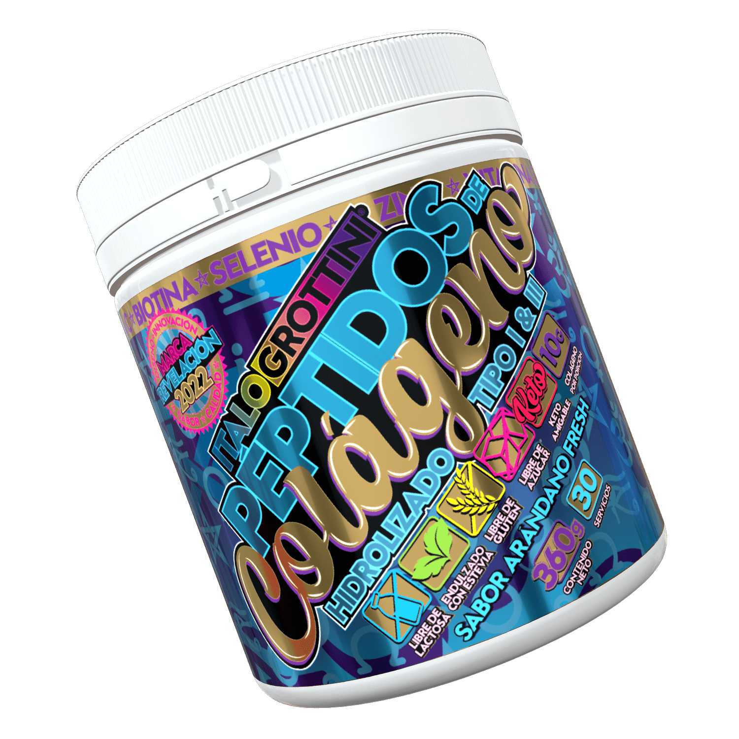 Péptidos De Colágeno 360g 30sv - Italo Grottini