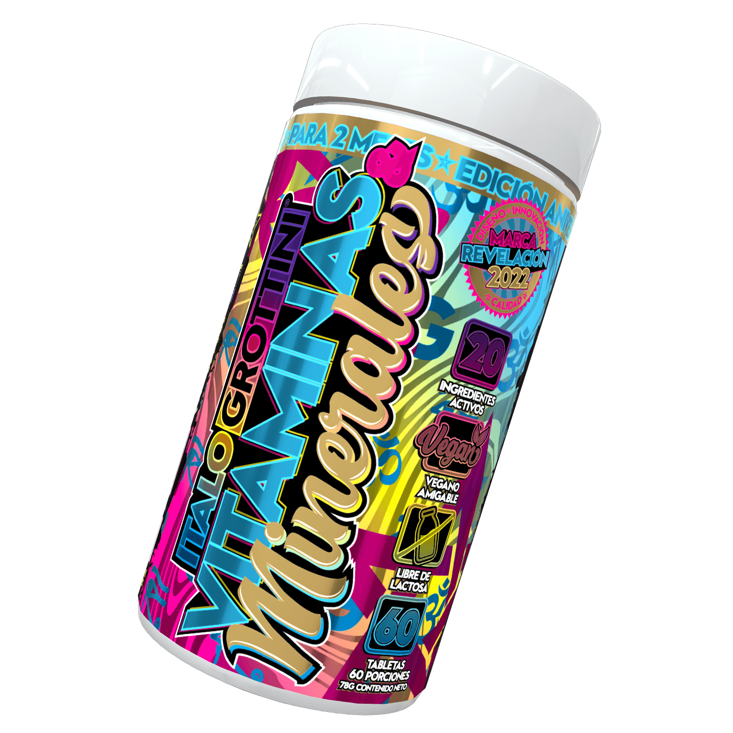 Vitaminas y Minerales 60sv - Italo Grottini